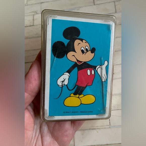 Disney | Toys | Vtg Mickey Mouse Disneyland Playing Cards W Original ...